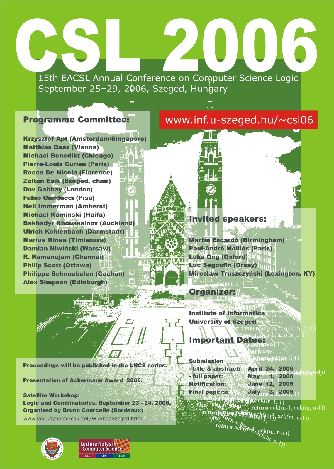 Computer Science Logic 2006